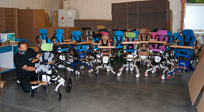 Donating special needs equipment to Mozambique